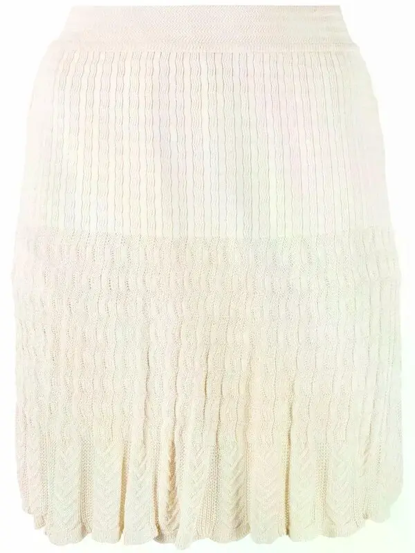 Alaïa 1990s Cable Knit Miniskirt