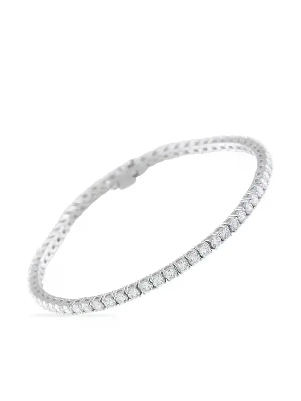 LB EXCLUSIVE 14k White Gold Diamond Tennis Bracelet - Silver