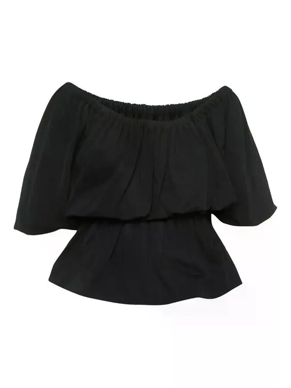 Dries Van Noten Elasticated Off-shoulder Top