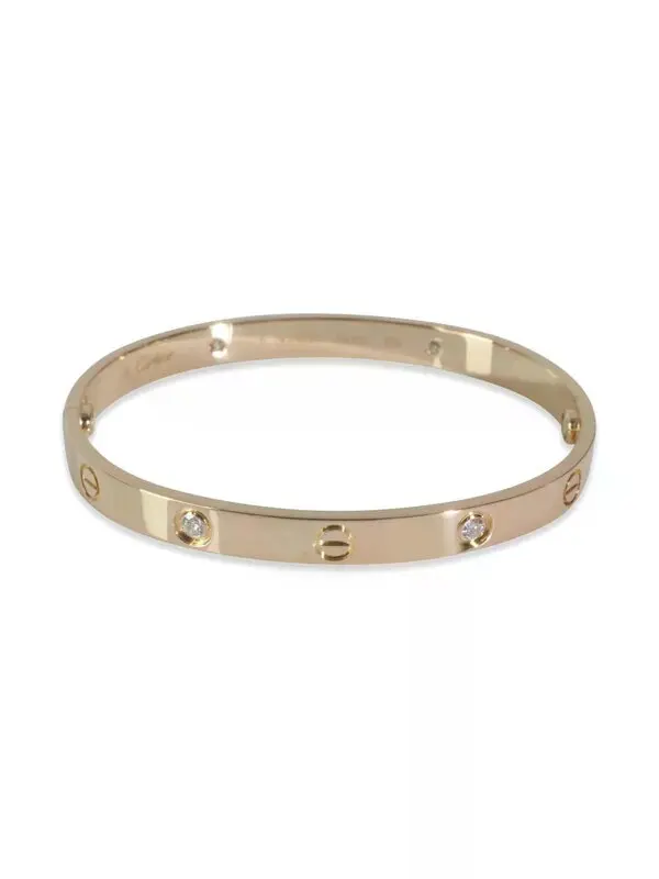 CARTIER 18k Yellow Love Diamond Bracelet - Gold