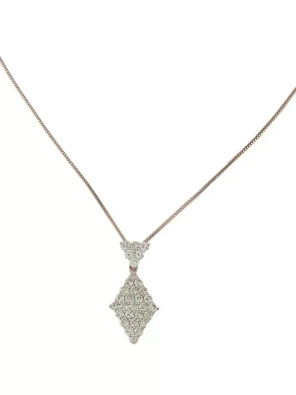 LB EXCLUSIVE Platinum Kite Diamond Necklace - Silver