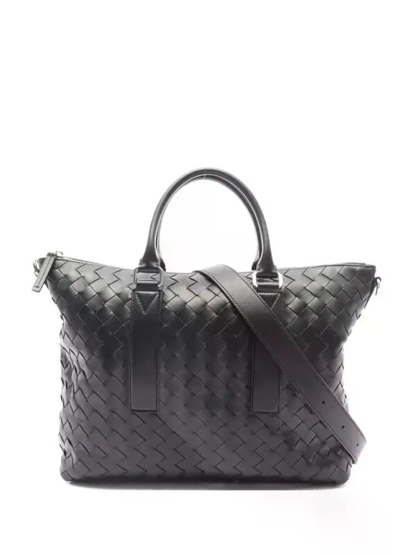 Bottega Veneta Pre-owned Intrecciato Briefcase - Black