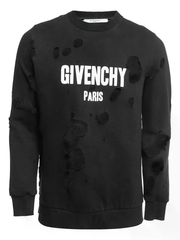 Givenchy 2023 Distressed Cotton Sweatshirt