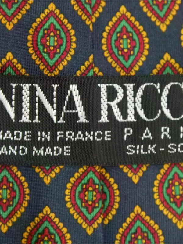 Nina Ricci Patterned Silk Tie
