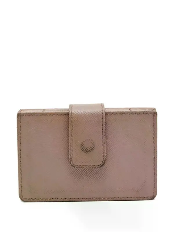 Prada Saffiano Leather Wallet - Neutrals