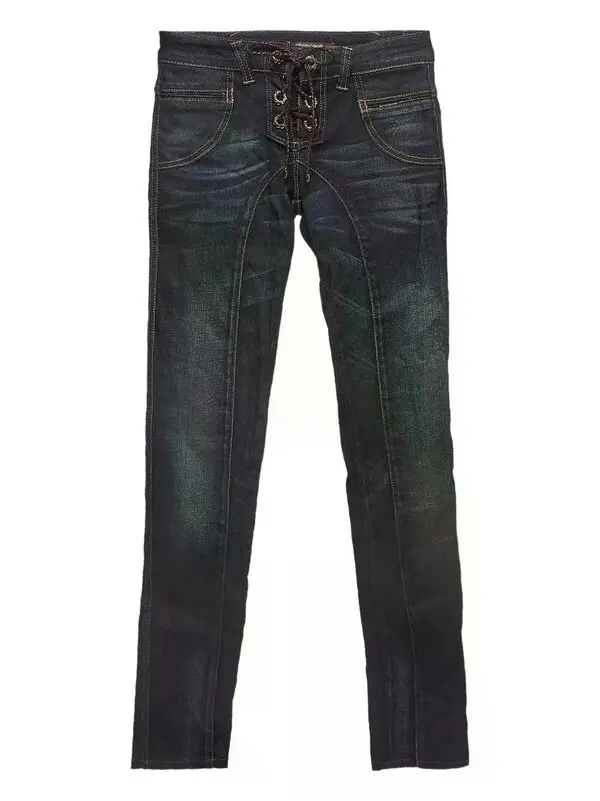 Roberto Cavalli Lace-up Jeans