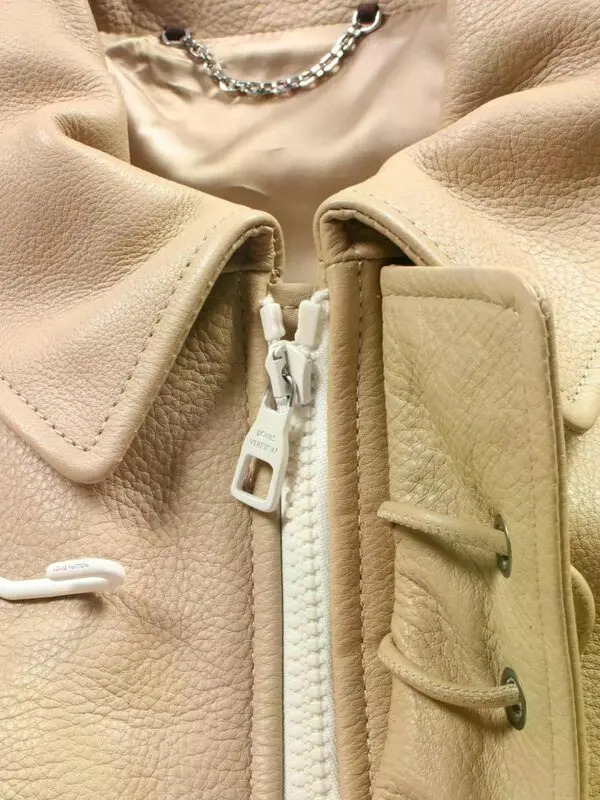 LOUIS VUITTON Leather Bomber Jacket