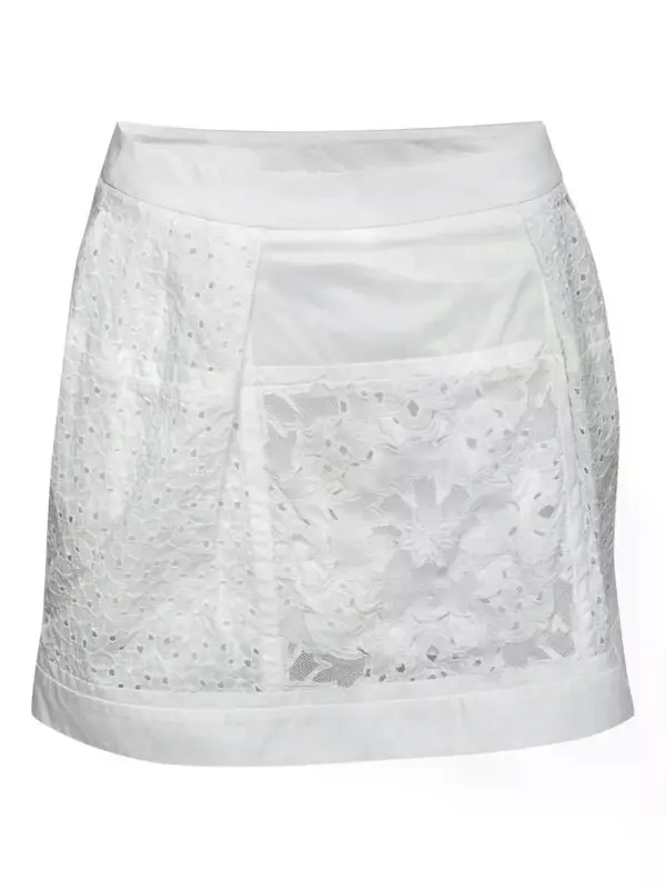Roberto Cavalli Vintage Lace-panel Skirt