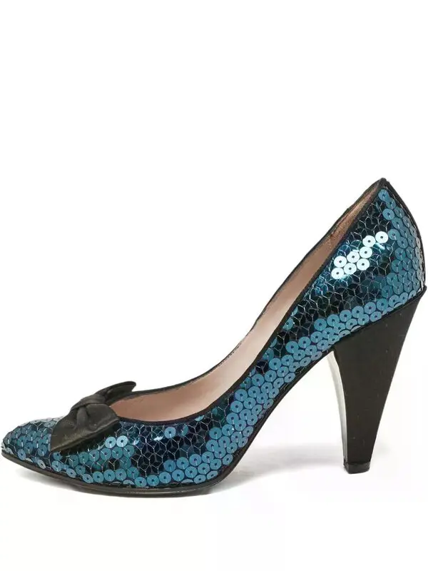 Marc Jacobs Vintage 100mm Sequinned Bow-detail Pumps