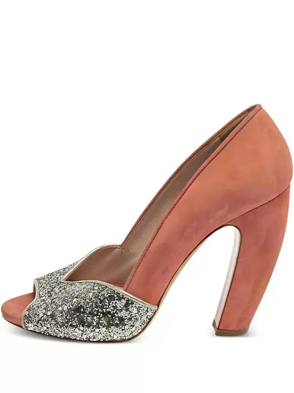 Miu Miu 105mm Glitter-detailing Pumps