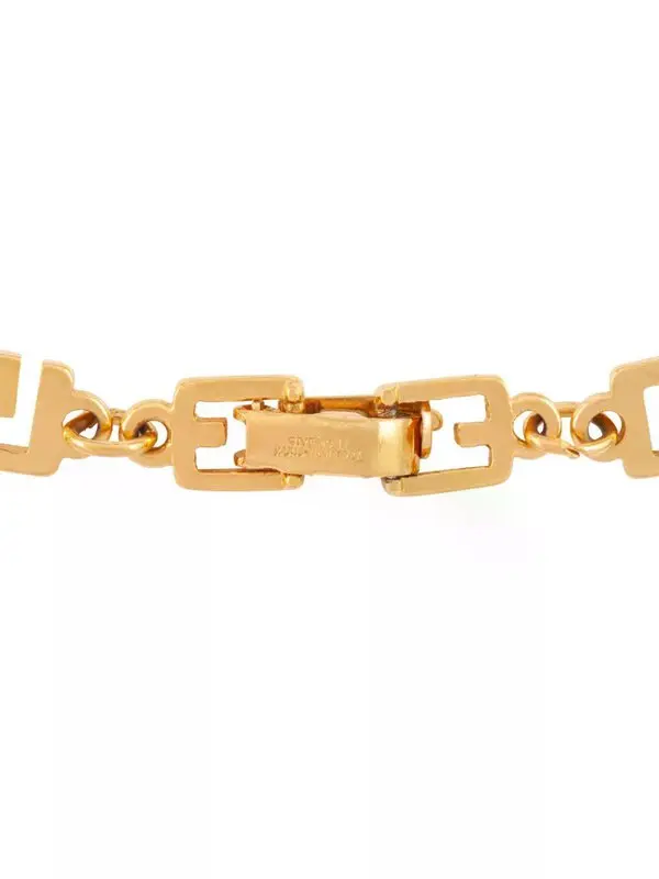Givenchy 1980s Square G Link Bracelet