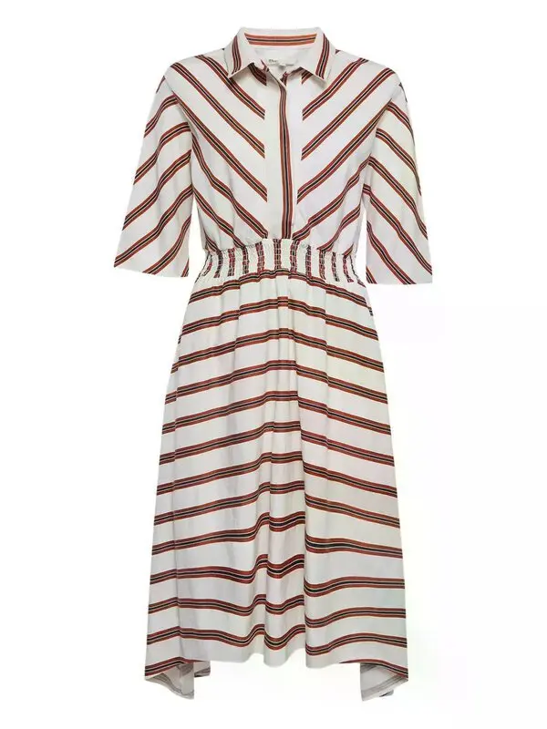 Maje Stripe-pattern Midi Dress