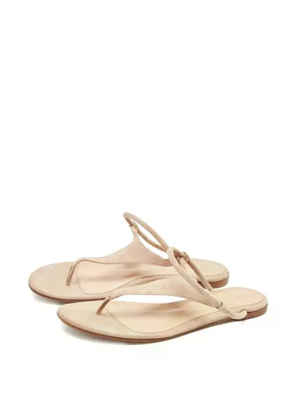 GIANVITO ROSSI Suede Thong Sandals