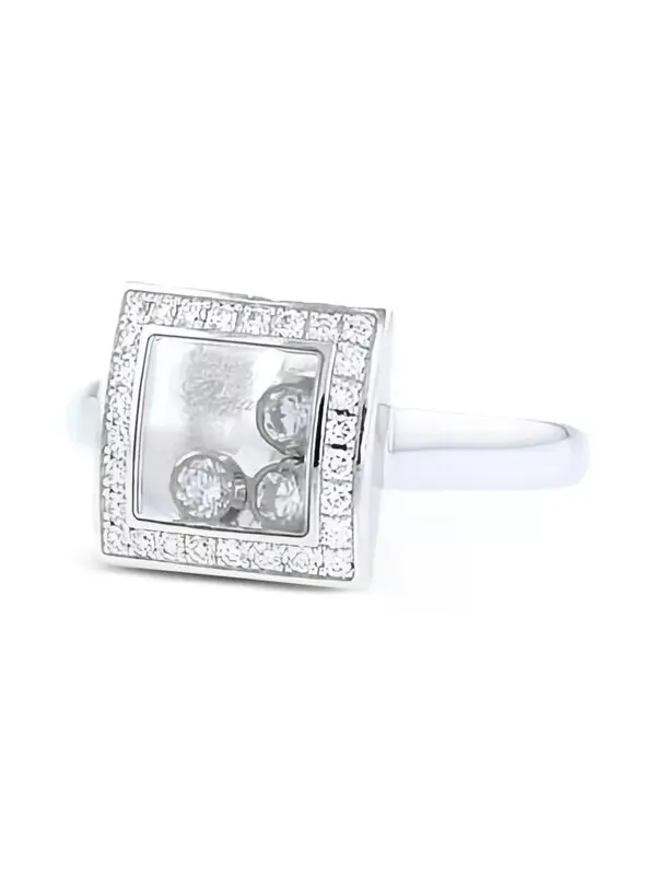 Chopard 2010s Happy Diamonds Ring - Silver