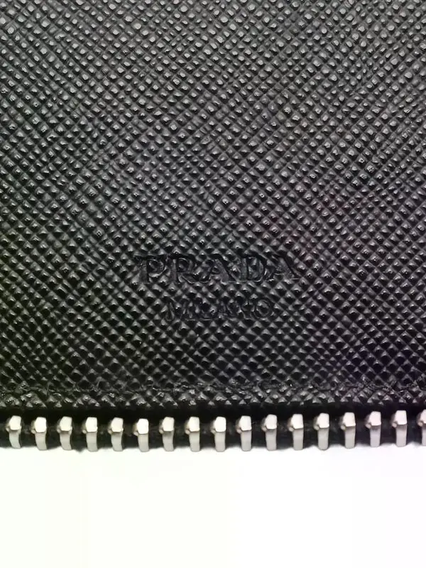 Prada 2000s Zippy Logo-embossed Wallet