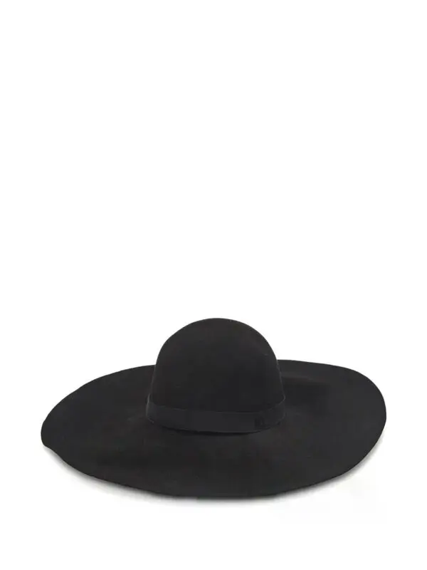 MAISON MICHEL Blanche Wide-brim Felt Hat - Black