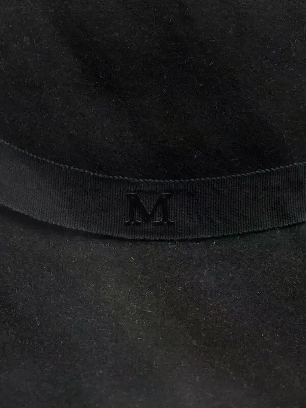 MAISON MICHEL Blanche Wide-brim Felt Hat - Black