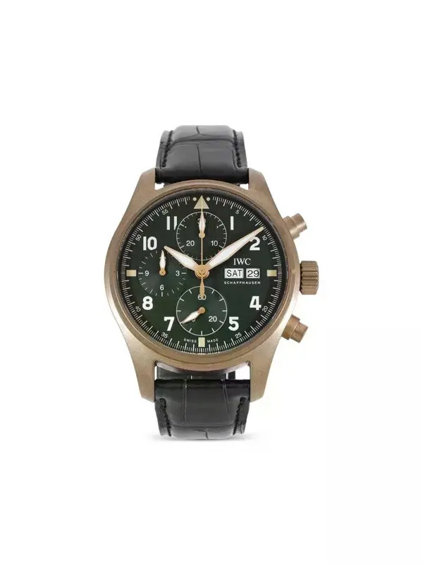 IWC SCHAFFHAUSEN Pilot Chronograph Watch - Green