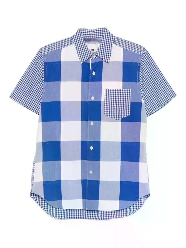 GANRYU COMME DES GARCONS 2019 Check-pattern Short-sleeve Shirt