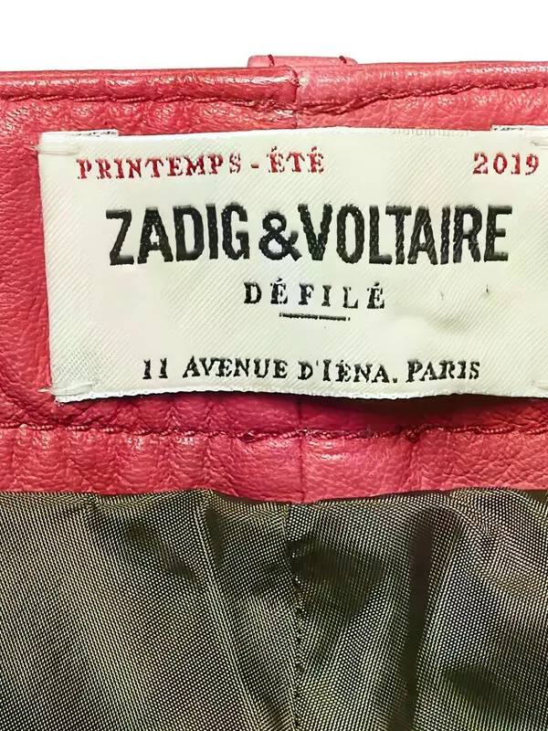 Zadig&Voltaire Leather Shorts