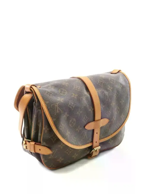 LOUIS VUITTON Monogram Saumur Shoulder Bag - Brown