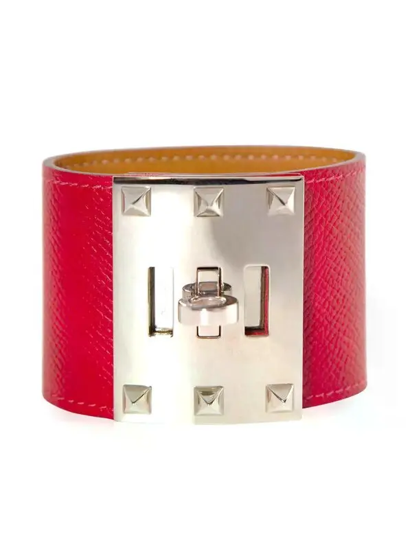 Hermès Kelly Dog Extreme Leather Bracelet - Red
