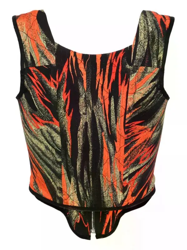 VIVIENNE WESTWOOD Flame-print Corset Top