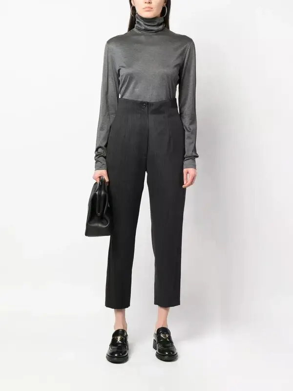 Saint Laurent 2000s Roll-neck Long-sleeve T-shirt