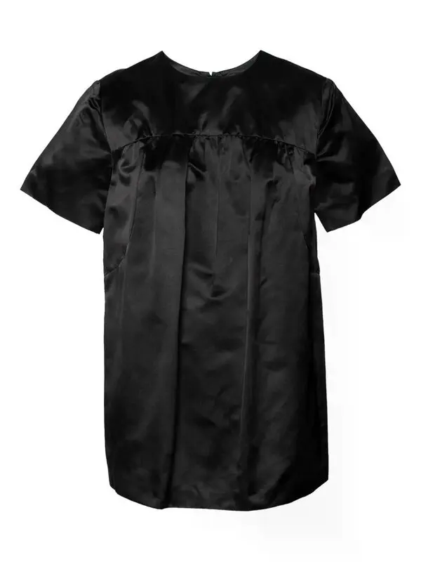 Prada Satin Short-sleeve Blouse