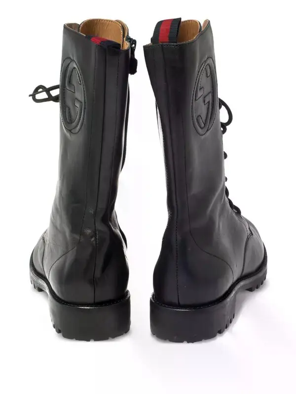 Gucci Interlocking G Combat Boots