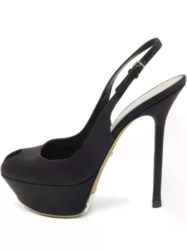 SERGIO ROSSI Vintage 120mm Satin Pumps