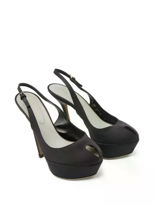 SERGIO ROSSI Vintage 120mm Satin Pumps