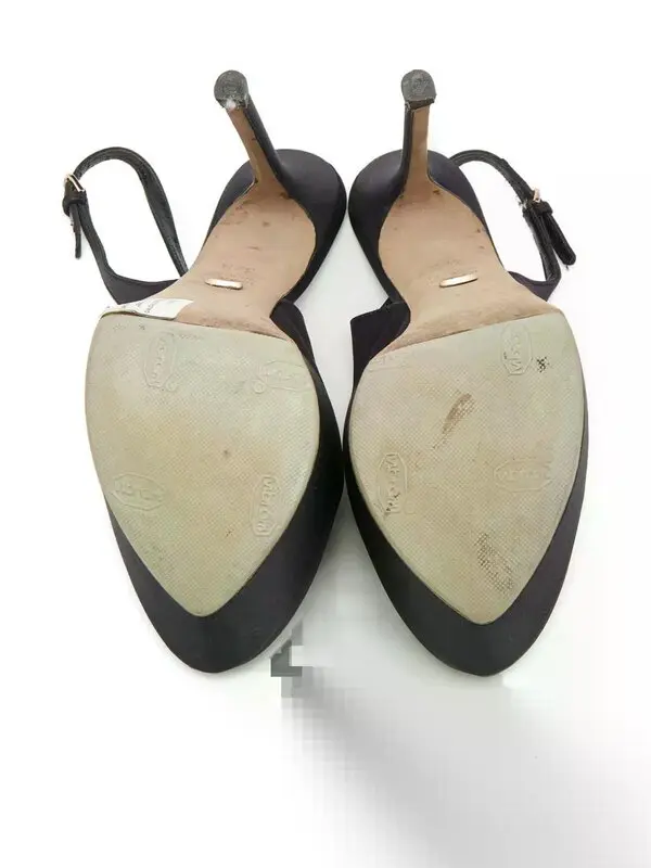 SERGIO ROSSI Vintage 120mm Satin Pumps