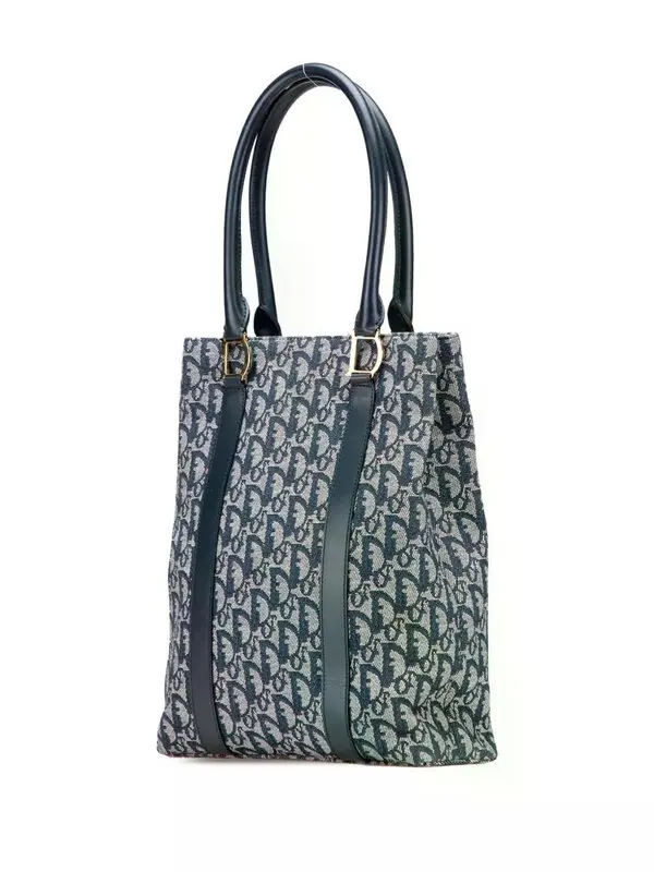 Dior Diorissimo Trotter Canvas Tote Bag - Blue