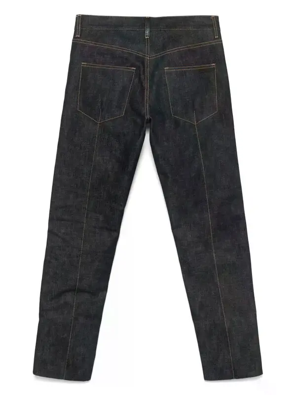 Prada 2010s Leather-paneled Jeans