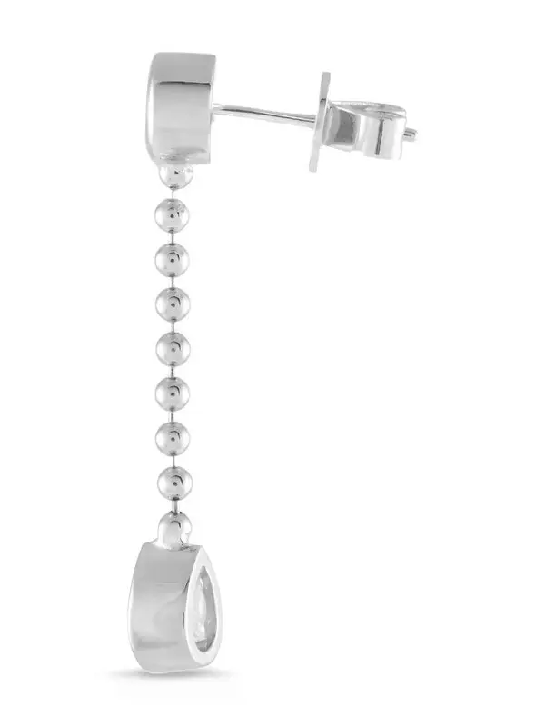 LB EXCLUSIVE 18kt White Gold Diamond Dangle Earrings