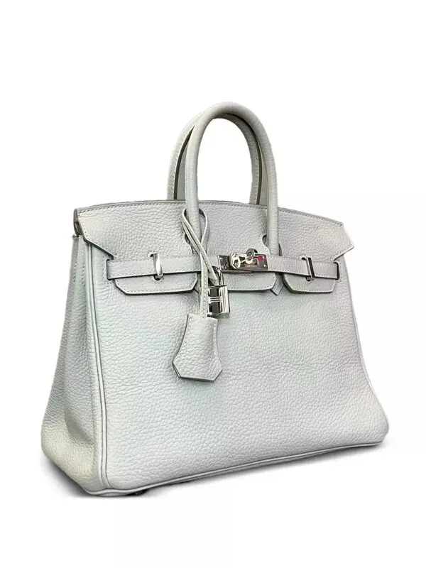 Hermès 2022 Birkin 25 Verso Togo Palladium-hardware Tote Bag - Grey