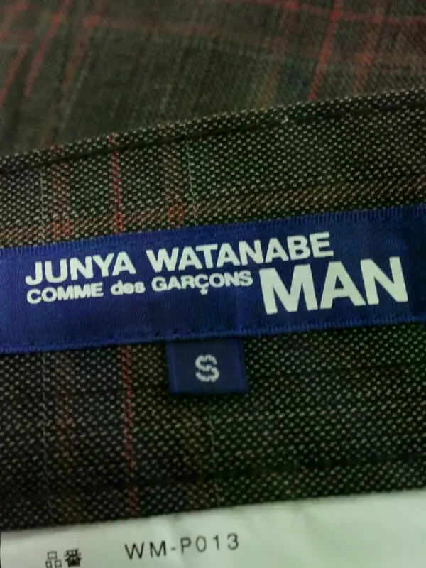 Junya Watanabe Plaid Cotton Trousers
