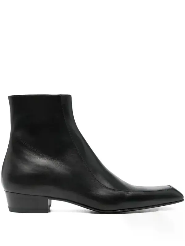 Saint Laurent Augustin Square-toe Boots