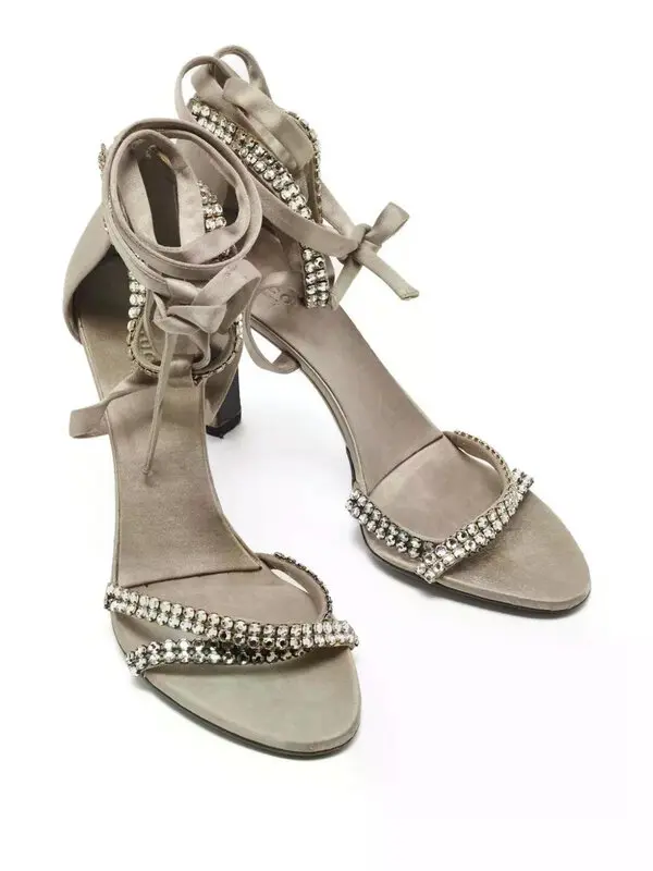 Gucci 95mm Crystal-embellished Sandals