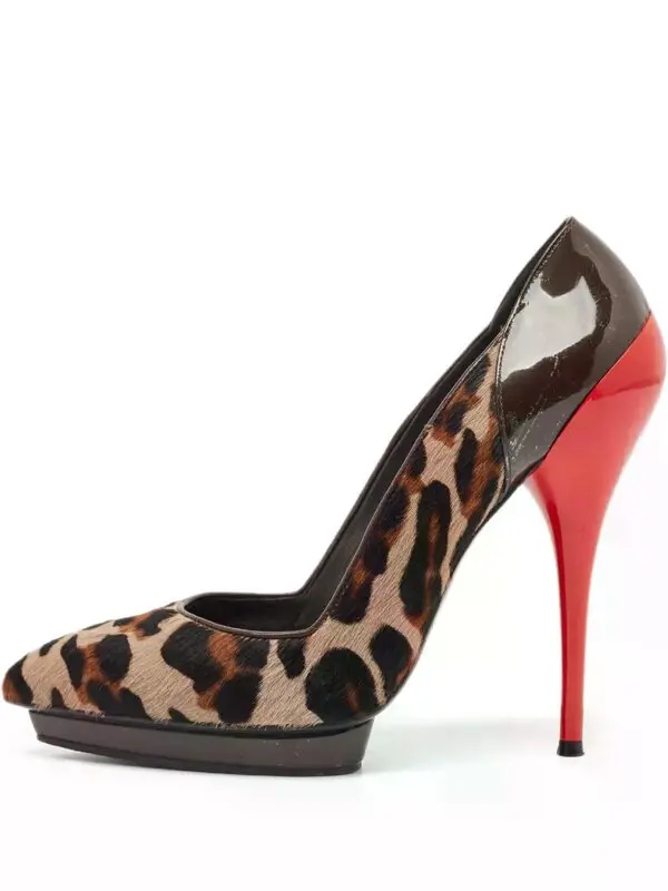 Versace 140mm Leopard-print Stiletto Pumps