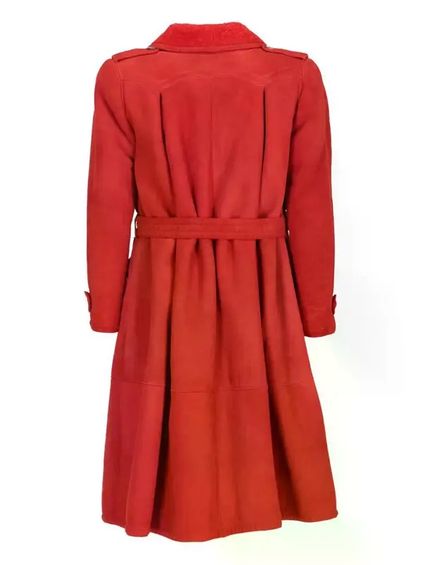 Valentino Garavani 1980s Shearling Double-breasted Coat