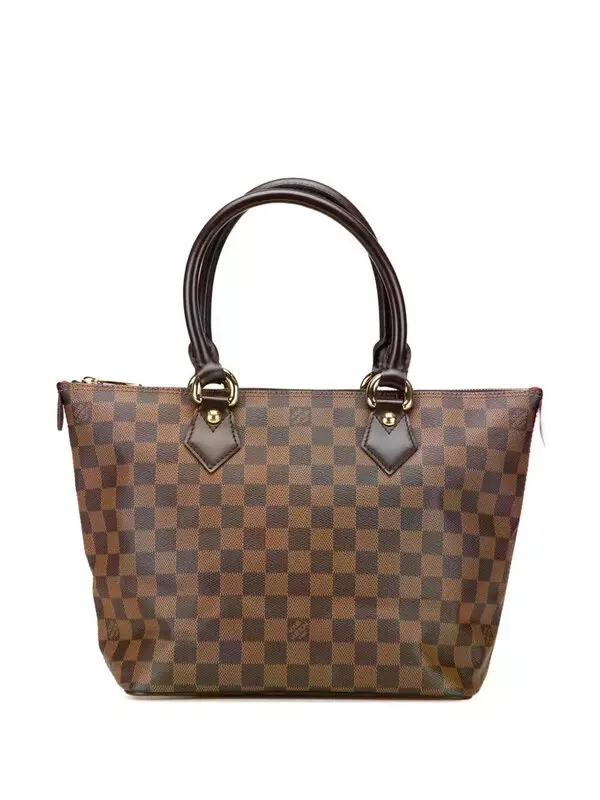 LOUIS VUITTON 2007 Damier Ebene Saleya Pm Handbag - Brown