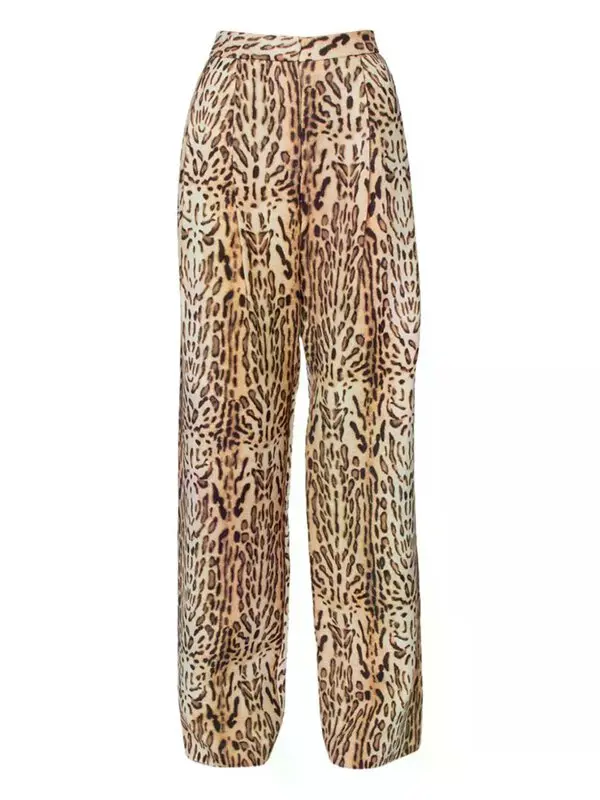 Adam Lippes Animal-print Trousers
