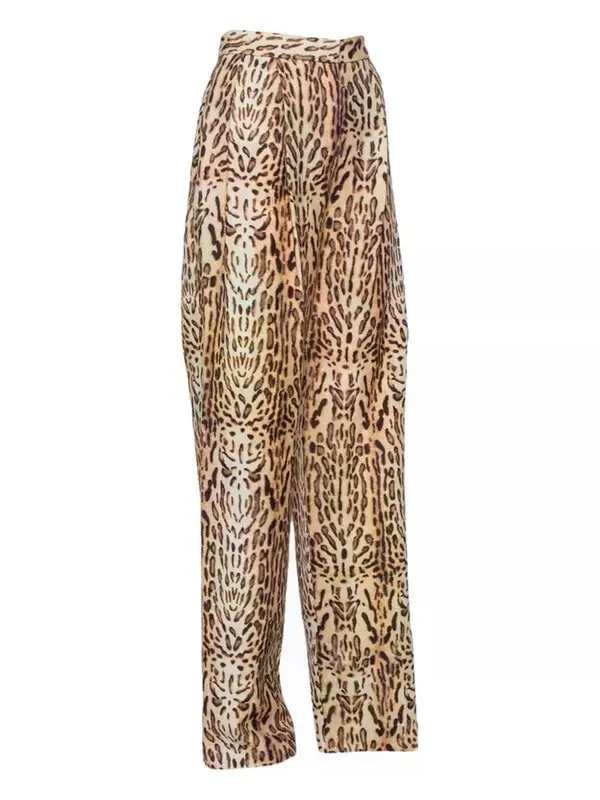 Adam Lippes Animal-print Trousers
