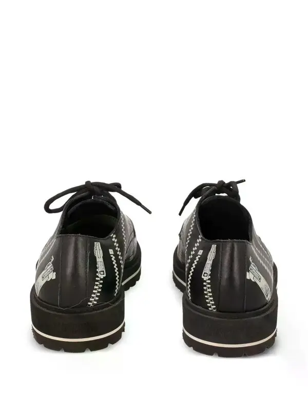 Moschino Zip-print Derby Shoes
