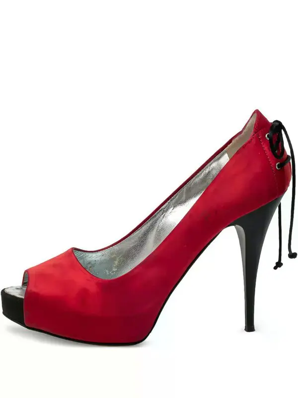 GIUSEPPE ZANOTTI 110mm Satin Pumps - Red