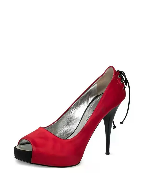 GIUSEPPE ZANOTTI 110mm Satin Pumps - Red
