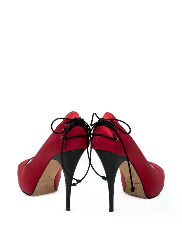 GIUSEPPE ZANOTTI 110mm Satin Pumps - Red