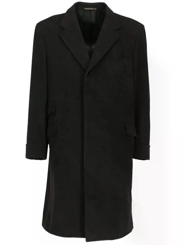 A.N.G.E.L.O. VINTAGE CULT 1990s Single-breasted Wool-cashmere Coat - Grey